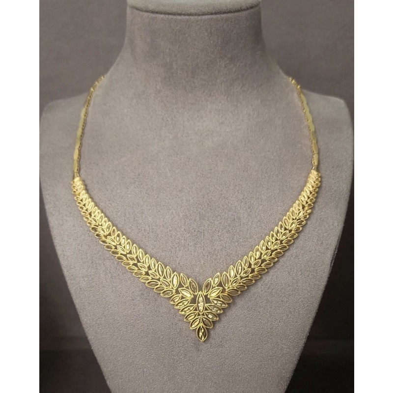 Altın Set - Yaprak Modeli 14 Ayar Özel Üretim Altın Set